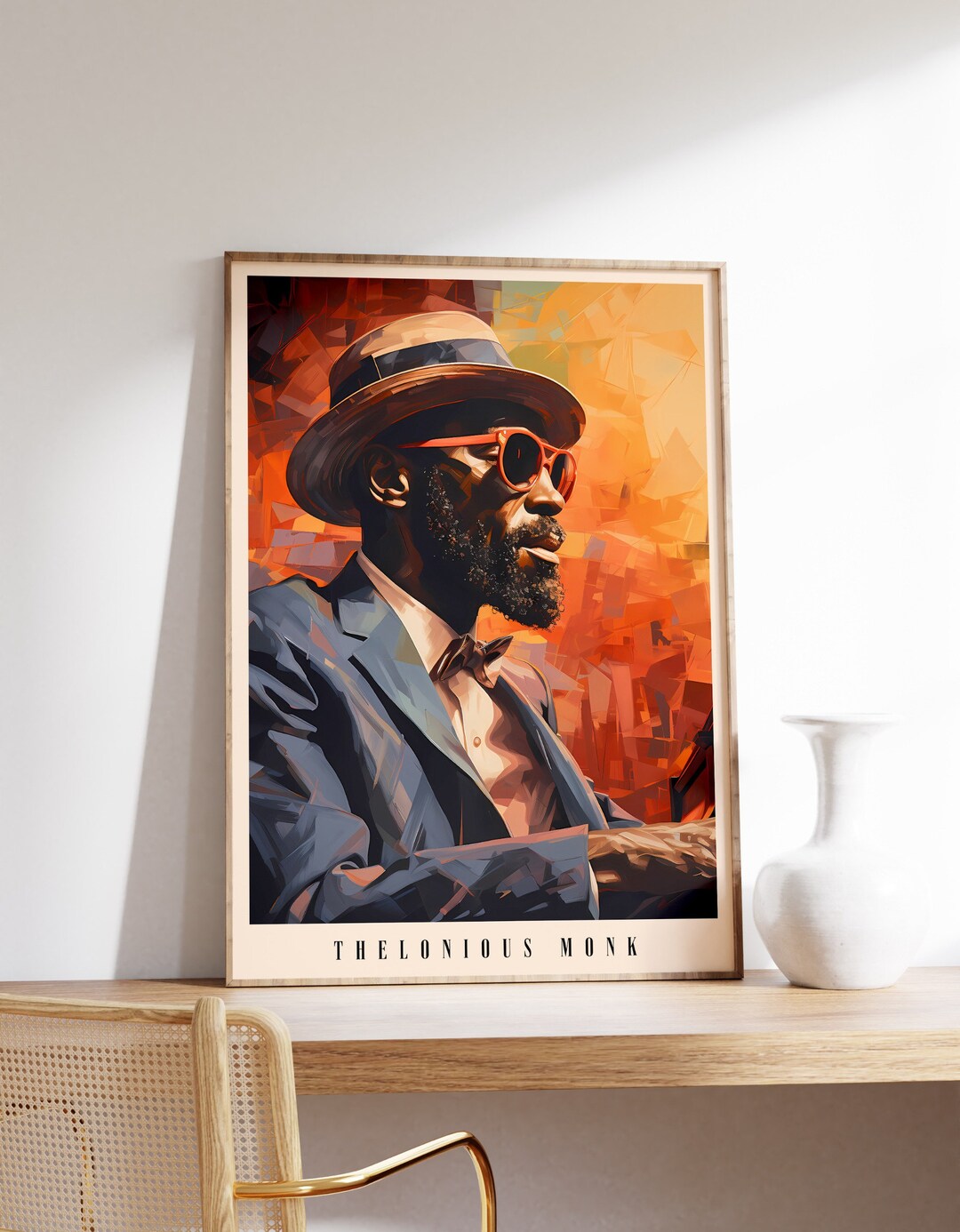 Thelonious Monk Poster | Musical Print | Jazz Poster | Jazz Portrait ...