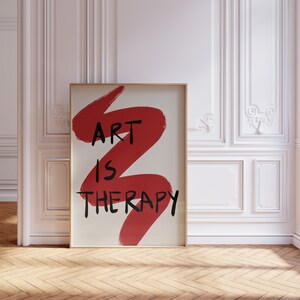 Art Therapy Poster | Self Love Poster | Inspirational Wall Art ...