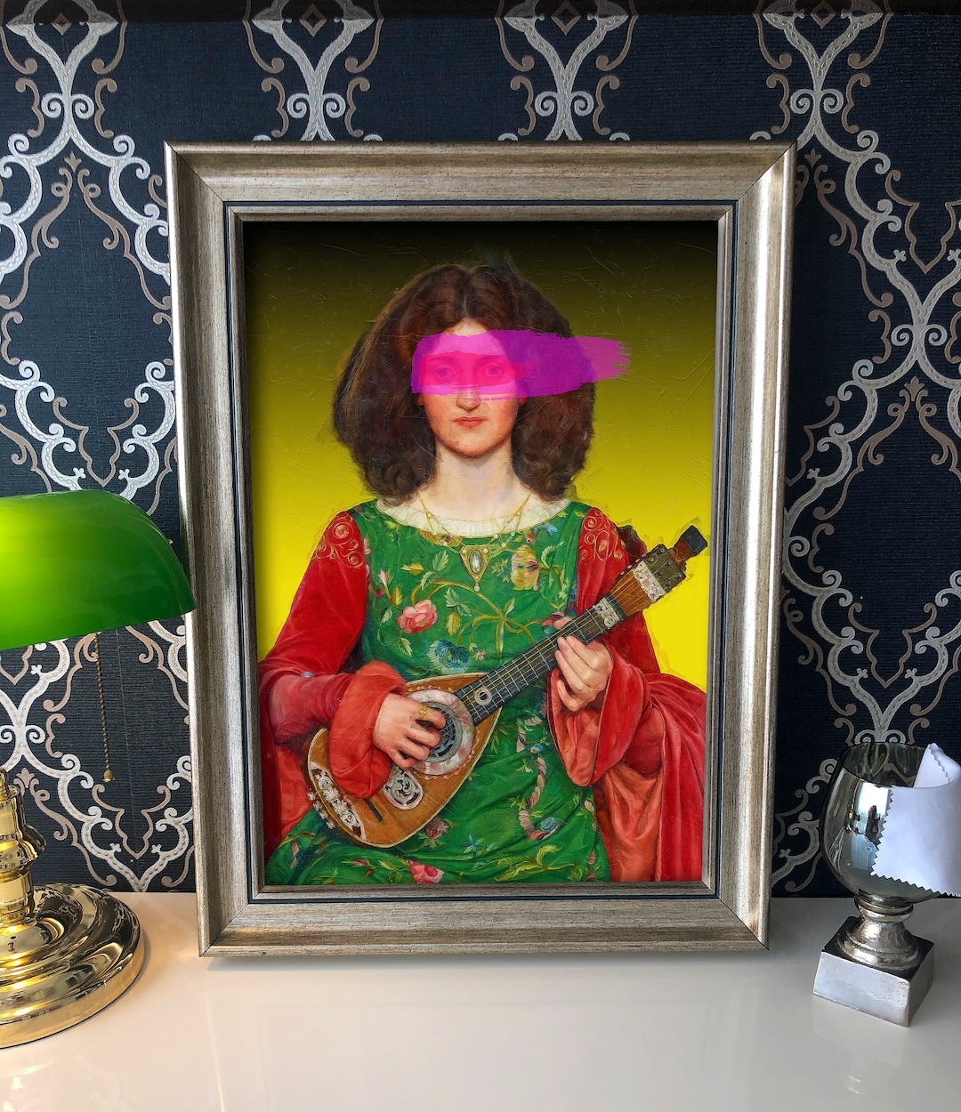 Kate Elizabeth Bunce, Altered Art Destroyed Antique Oil Painting Prints ...