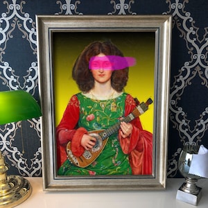 Kate Elizabeth Bunce, Altered Art Destroyed Antique Oil Painting Prints ...