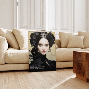 Ada Lovelace Print | Ada Lovelace | Vintage Wall Art | Vintage Poster ...
