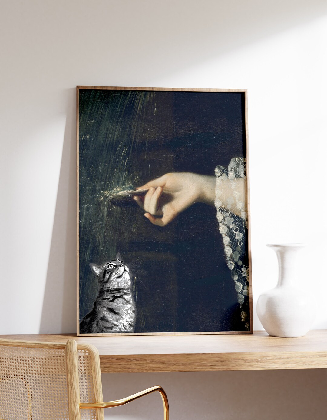 Dark Academia Cat Art | John Singleton Copley - Mrs Daniel Sargent ...