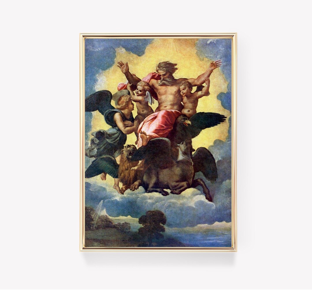 Raphael the Vision of Ezekiel | Renaissance Art | Biblical Vision Print ...