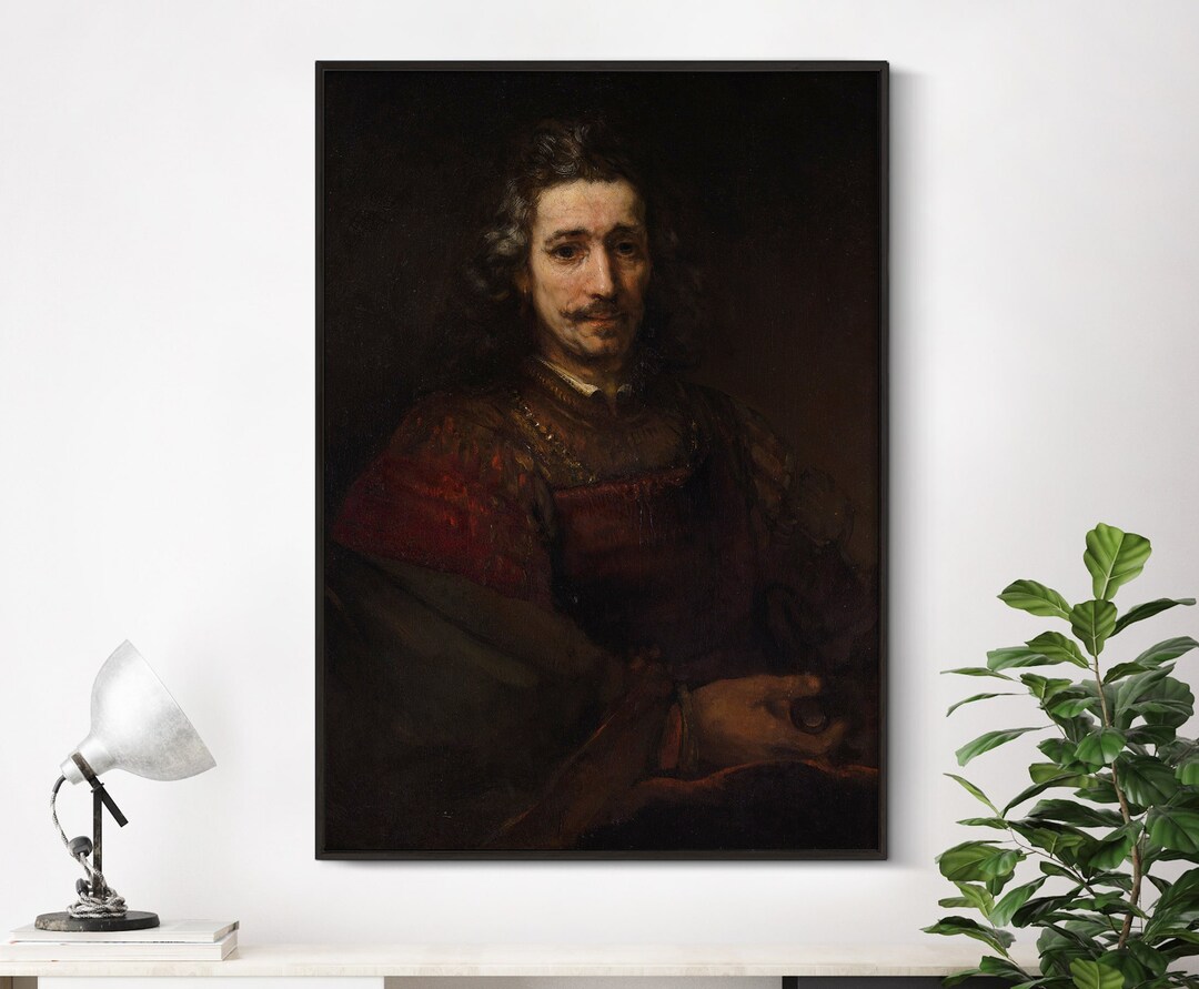 Rembrandt van Rijn - Der Mann mit der Lupe (1660) | Ästhetische Malerei ...