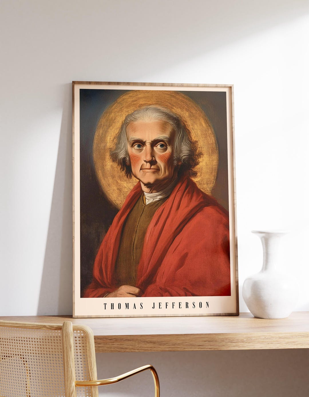 Thomas Jefferson Print | Vintage Painting | Historical Decor | Modern ...