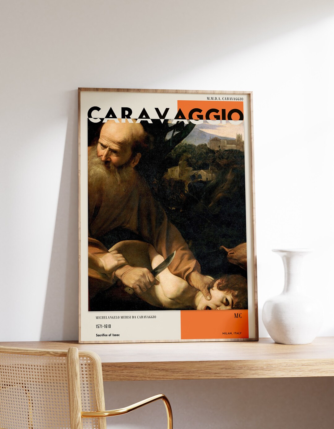 Caravaggio Print | Exhibition Poster | Renaissance Poster | Modern Wall ...