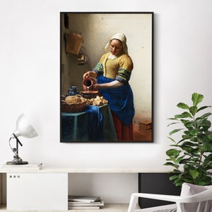 Johannes Vermeer - the Milkmaid (1658) - Reproduction of a Classic ...
