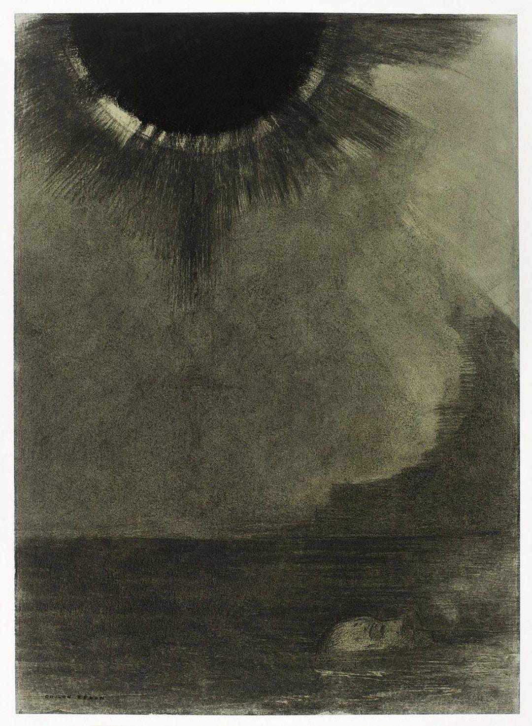 Odilon Redon Eye | Surreal Eye Balloon | Vintage Painting | Wall Art ...
