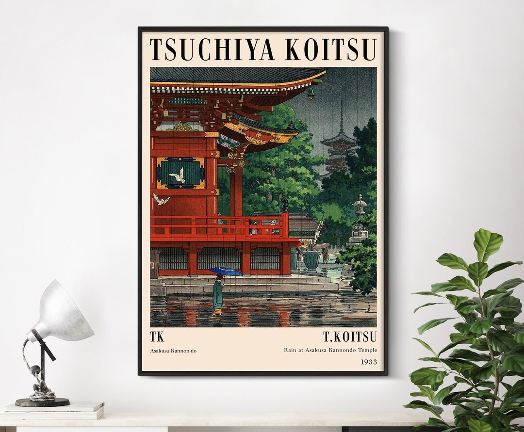 Tsuchiya Koitsu - Asakusa Kannondo Temple (1933) Exhibition Poster ...