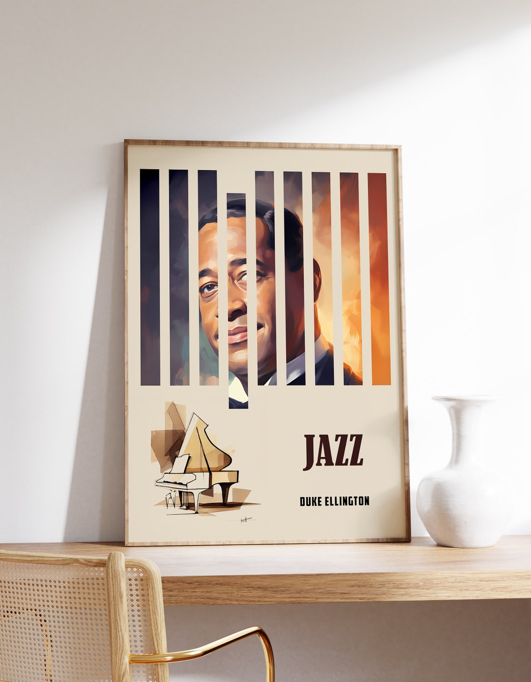 Duke Ellington | Musical Decor | Jazz Poster | Jazz Portrait | Jazz ...