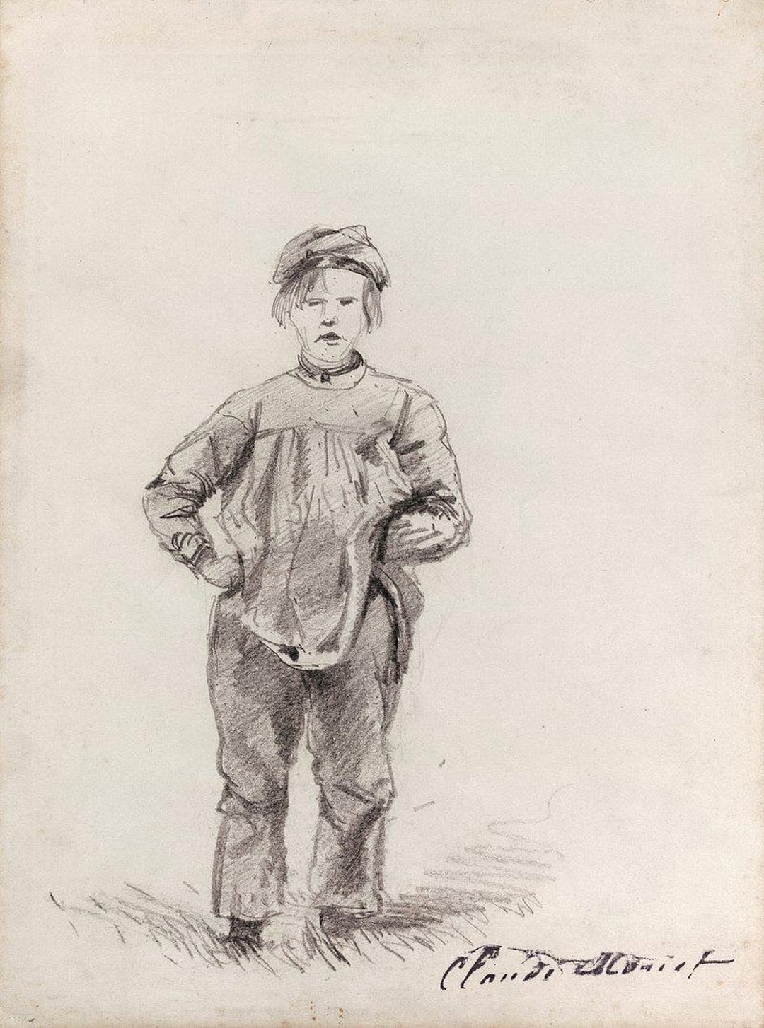 Claude Monet | Young Boy Poster | Impressionist Print | Vintage Art ...