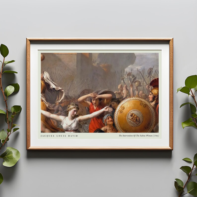 Jacques Louis David Art Print | the Intervention of the Sabine Women ...