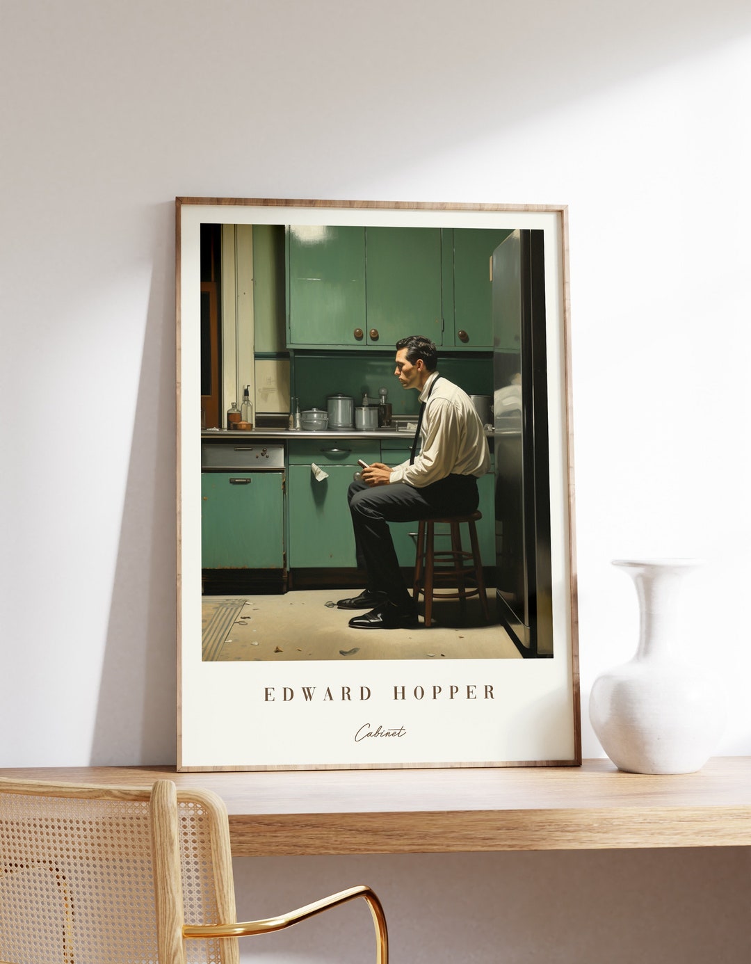 Cabinet Poster | Edward Hopper | Vintage Cabinet | Modern Wall Art ...