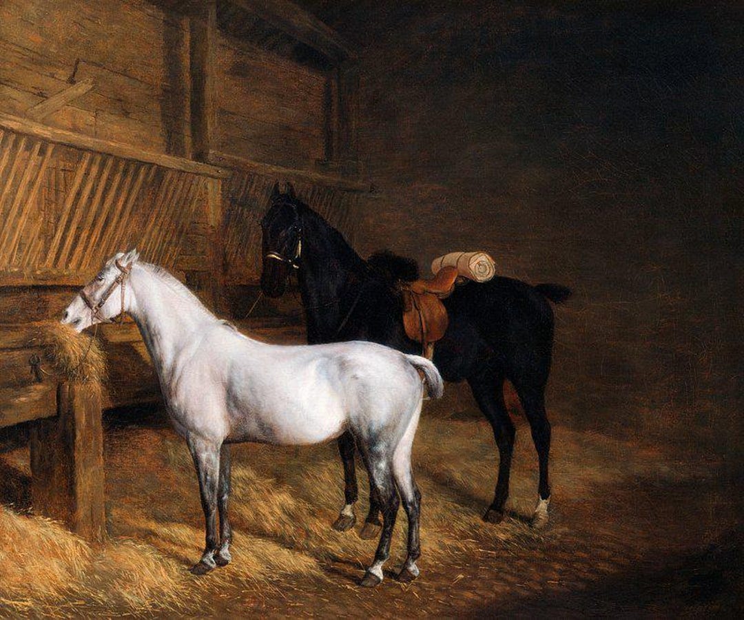 George Stubbs | Mares and Foals | Horses Print | Animal Art Print ...
