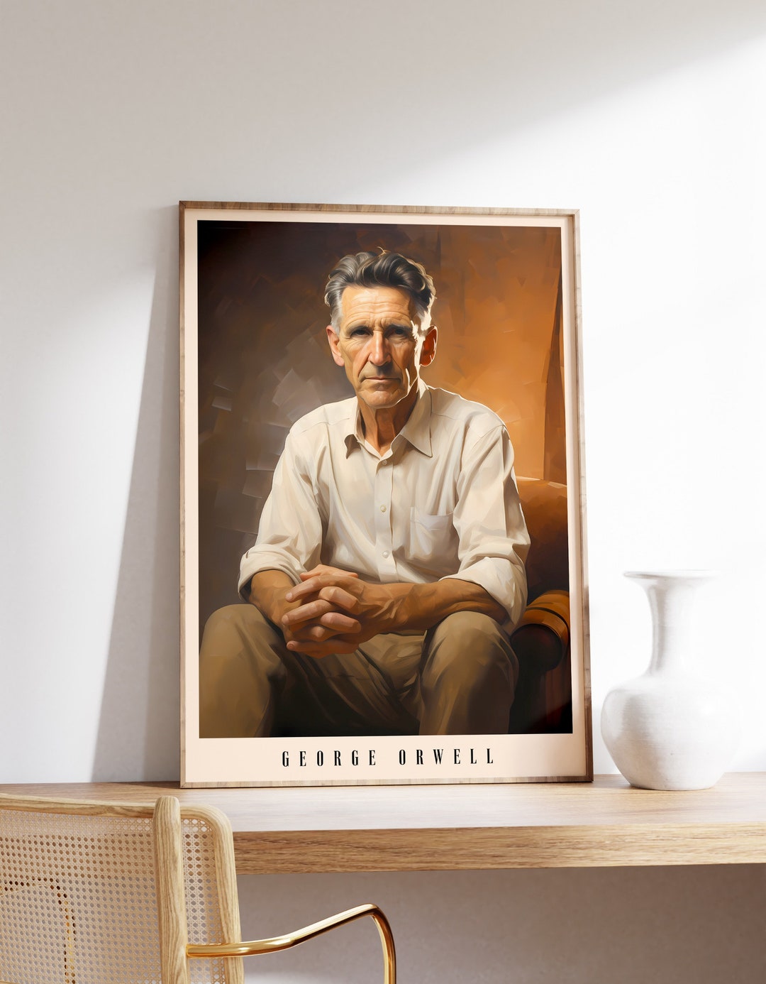 George Orwell Print | Author Print | George Orwell Poster | Literature ...