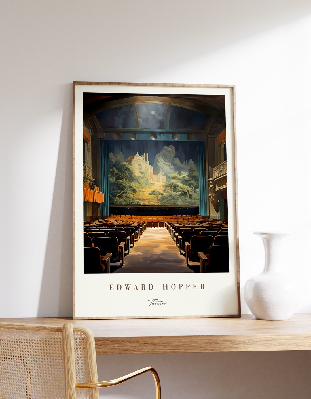 Theater Art | Edward Hopper | Theater Poster | Mid Century Modern | Art ...