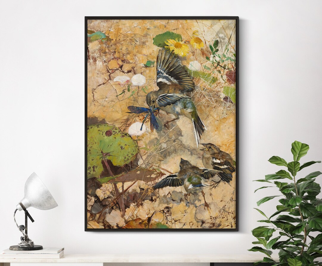 Bird Print, Bird Painting, Animal Poster, Birds Lover Gift, Animal Art ...