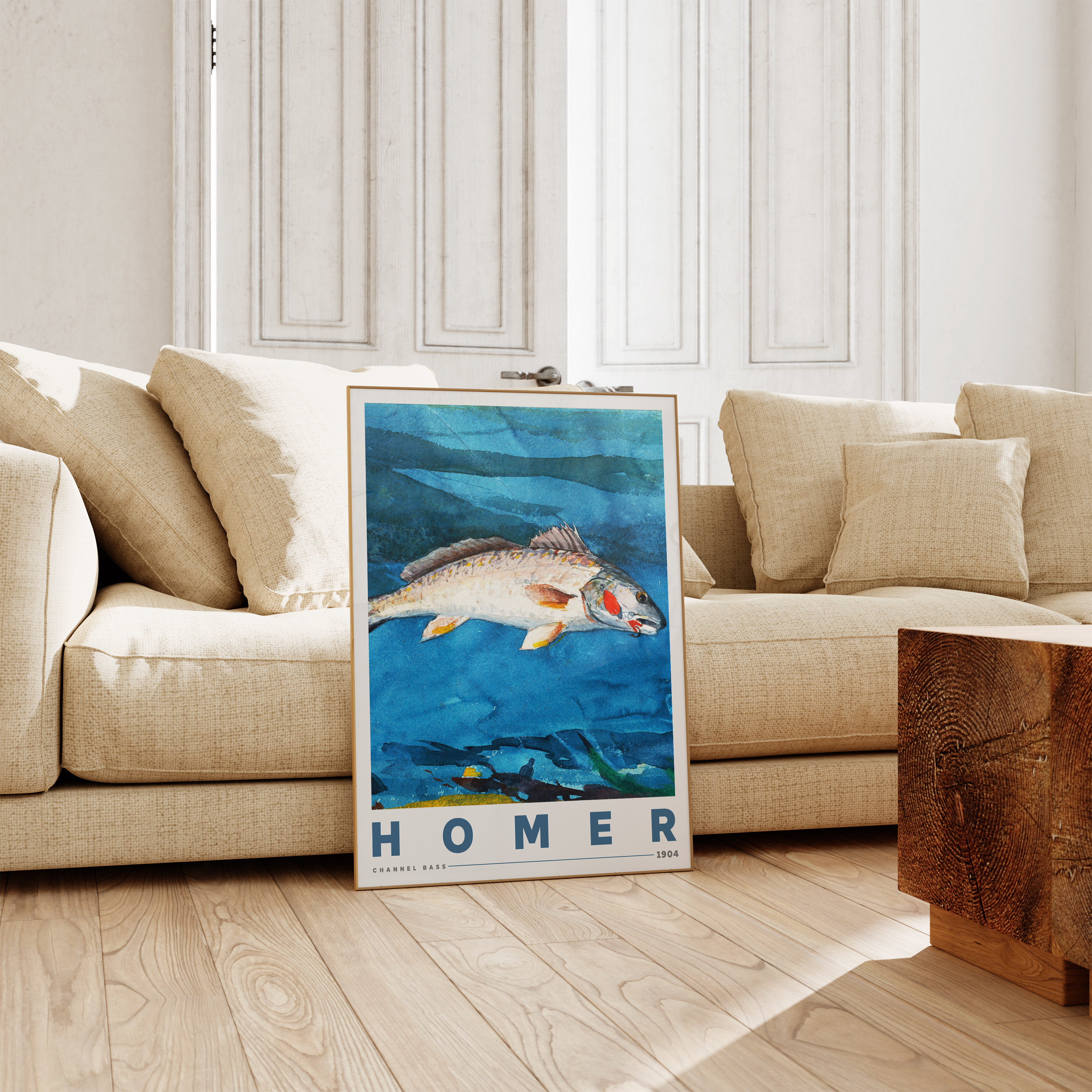 Winslow Homer Print | Channel Bass (1904) | Farmhouse Decor | Museum ...