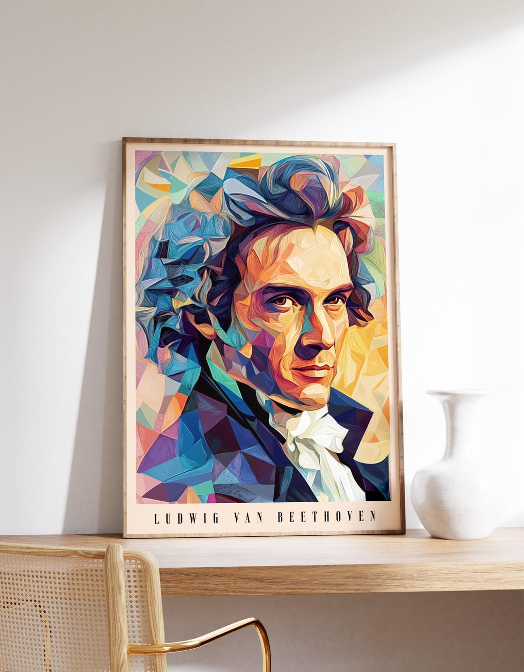 Ludwig Van Beethoven Print | Vintage Painting | Historical Decor ...