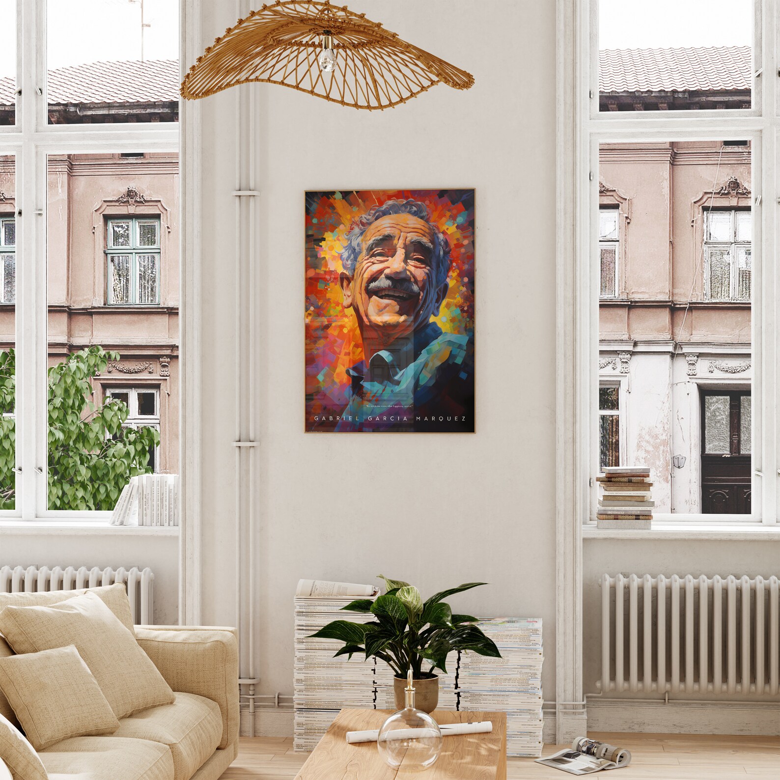 Gabriel Garcia Marquez Poster | Philosopher Print | Bookworm Gift ...