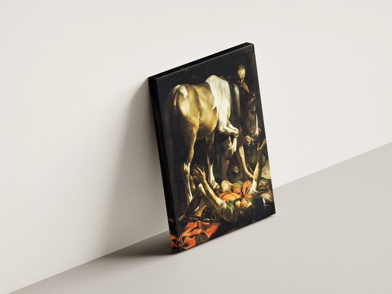 Premium Canvas | Caravaggio - the Conversion on the Way to Damascus ...