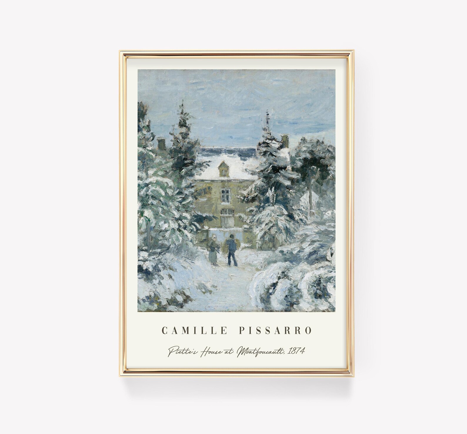 Piette's House at Montfoucault | Camille Pissarro | Vintage Painting ...