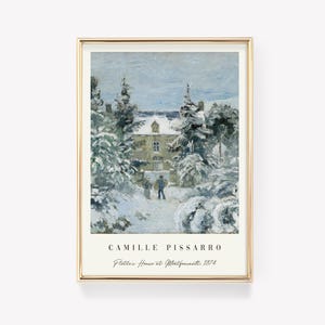 Piette's House at Montfoucault | Camille Pissarro | Vintage Painting ...