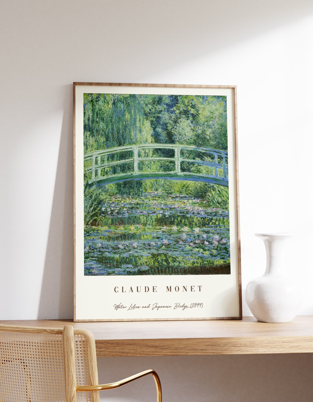 Claude Monet Prints | Water Lilies and Japanese Bridge (1899) | Monet ...