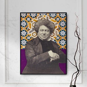 Alexandre Dumas - Print Design Modern Home Photo Poster Gift Vintage ...