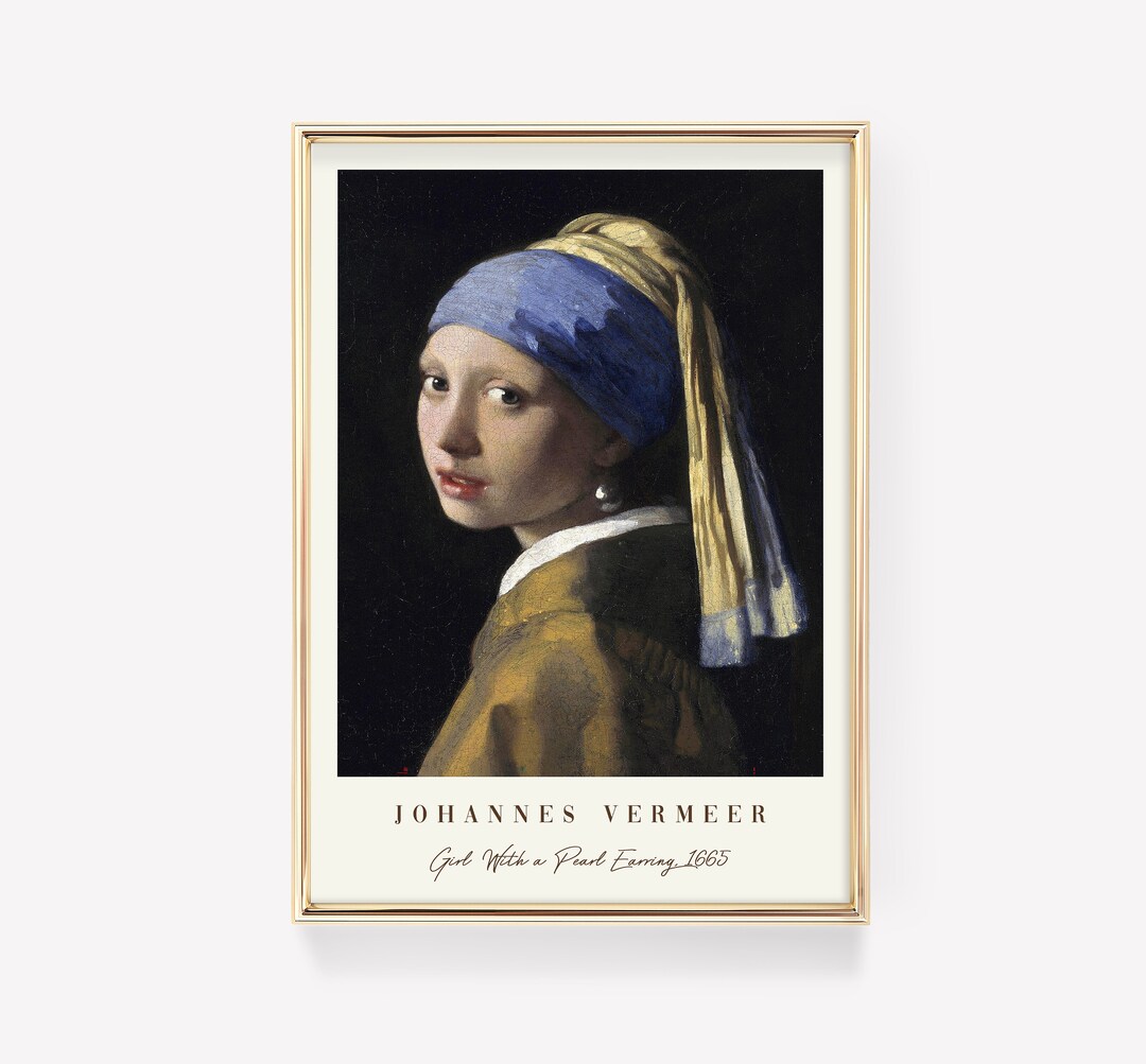 Girl With a Pearl Earring (1665) by Johannes Vermeer | Exhibition Print ...