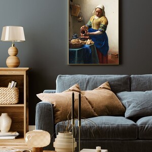 Johannes Vermeer - the Milkmaid (1658) - Reproduction of a Classic ...