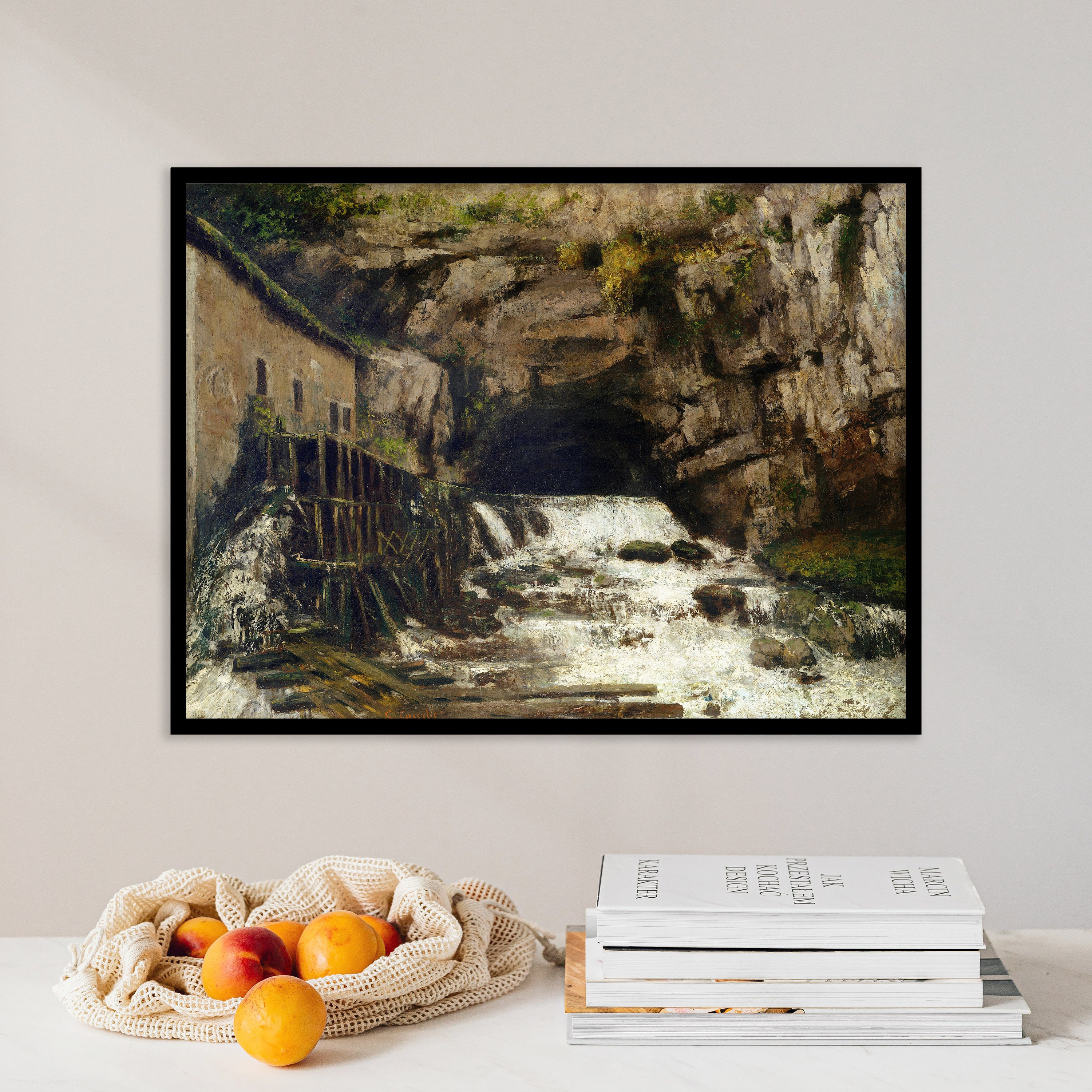 Gustave Courbet the Source of the Loue 1864 Wall Art - Etsy