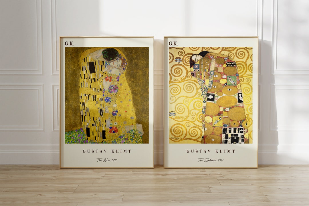 Gustav Klimt Prints Set of 2 | Gustav Klimt Exhibition | Gustav Klimt ...