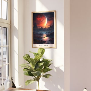 Vintage Arcturus Galaxy Poster | Outer Space Art | Astronomy Wall Art ...