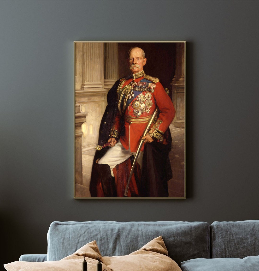 Vintage Aristocrat Wall Art | Antique Man Portrait Painting | Old Man ...