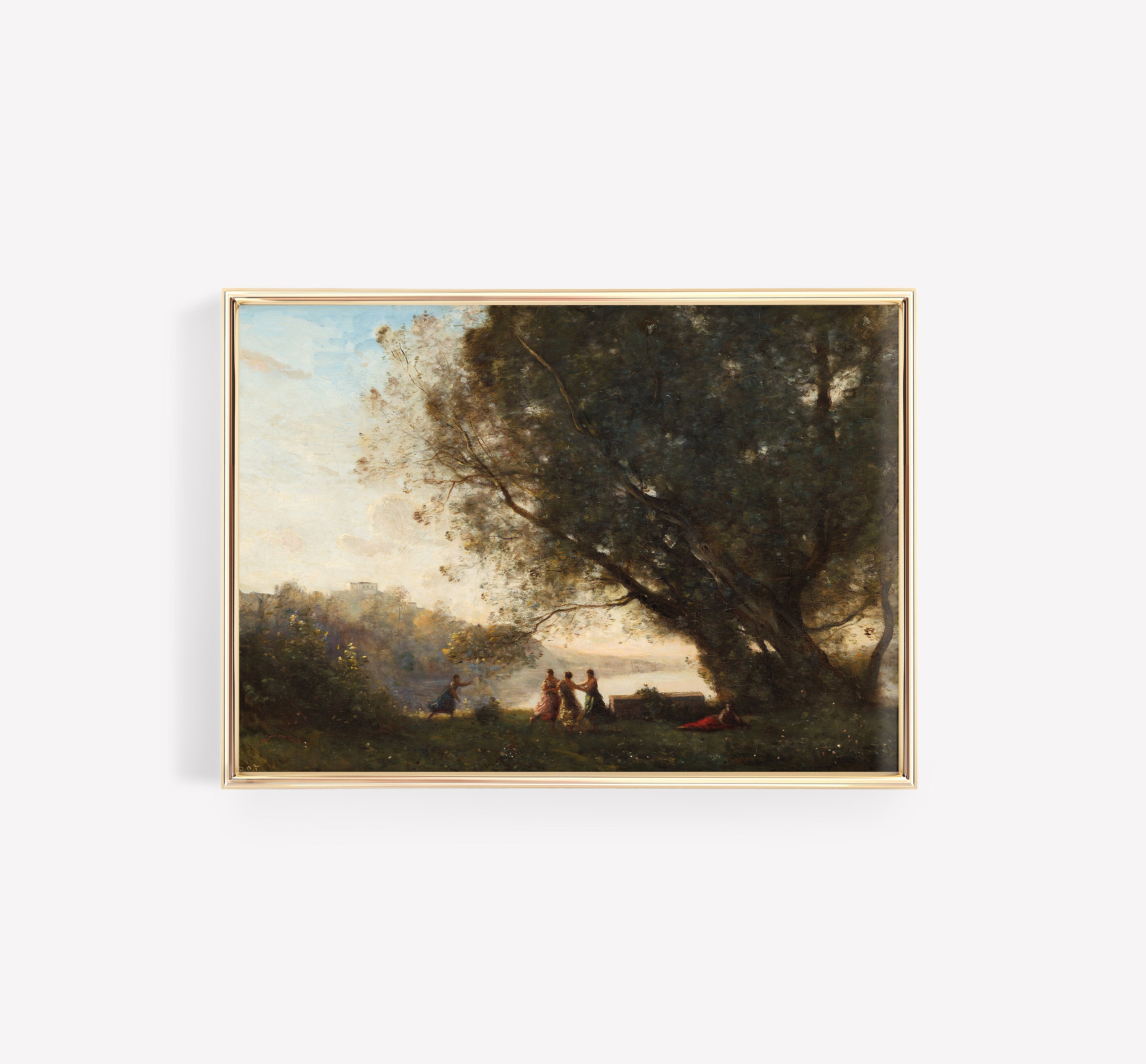 Jean-baptiste-camille Corot Dance Under the Trees at the - Etsy
