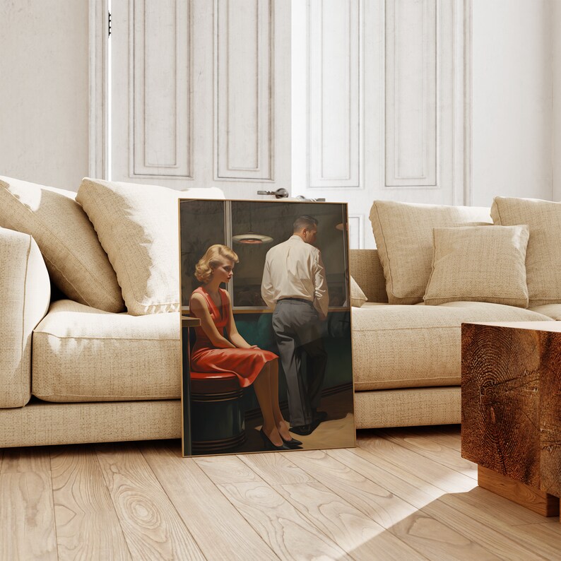Edward Hopper Exhibition Print | Romantic Art Poster | Dark Academia ...