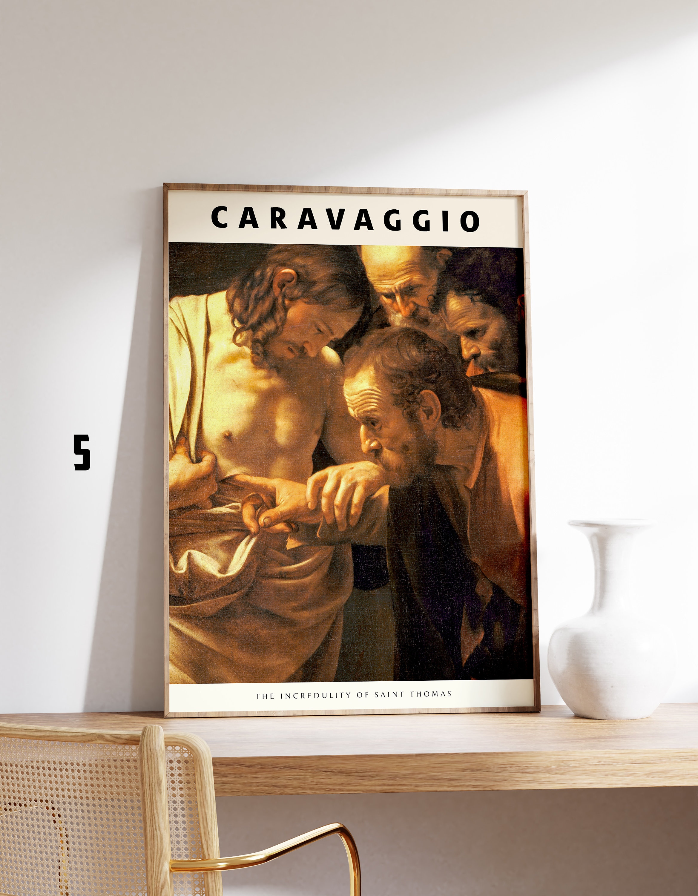 Caravaggio Poster | Caravaggio Print | Minimalist Art Print | Modern ...