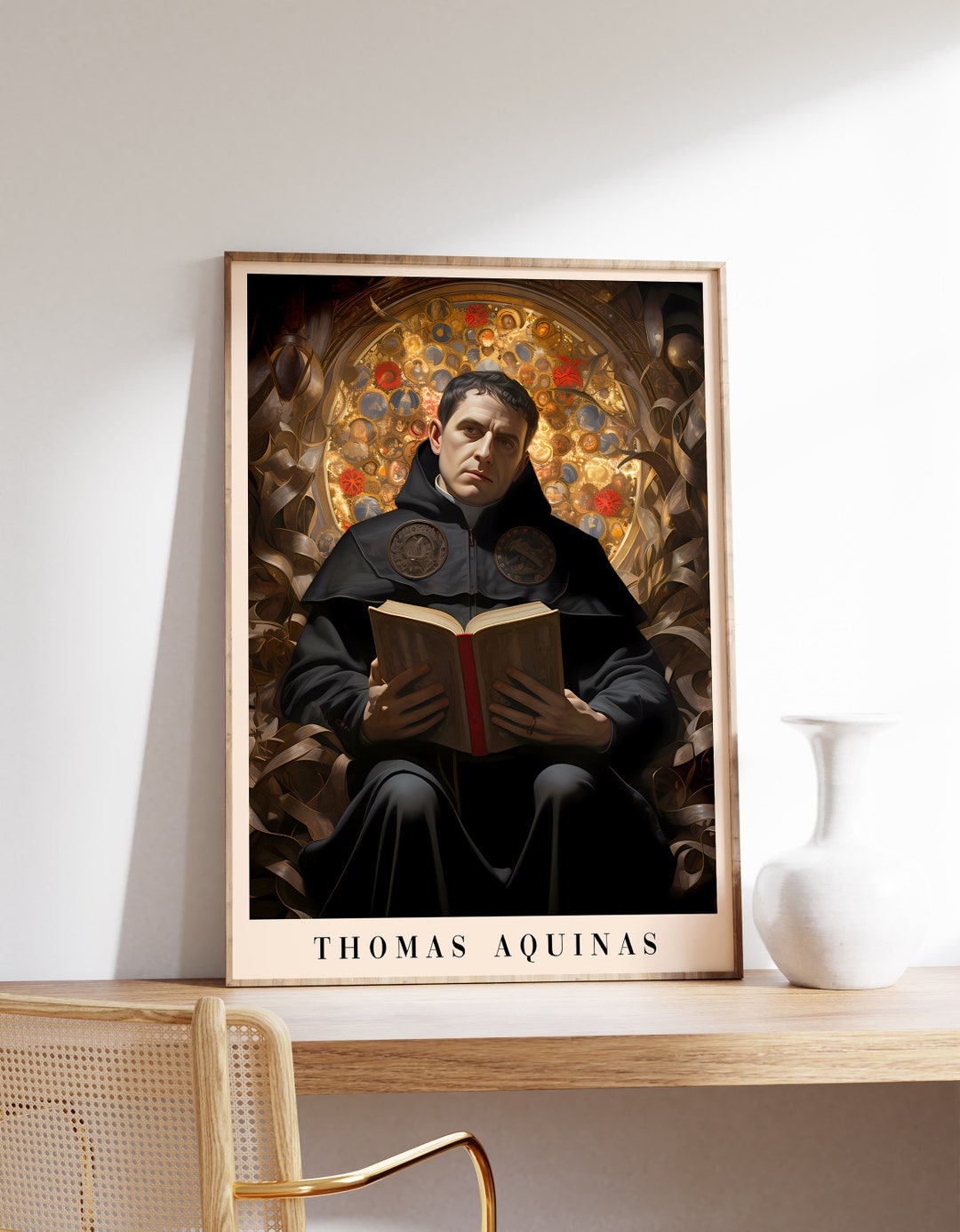 Thomas Aquinas | Thomas Aquinas Poster | Vintage Art | Antique Decor ...