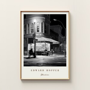 Edward Hopper | Exhibition Poster | Mid Century Modern | Victorian ...