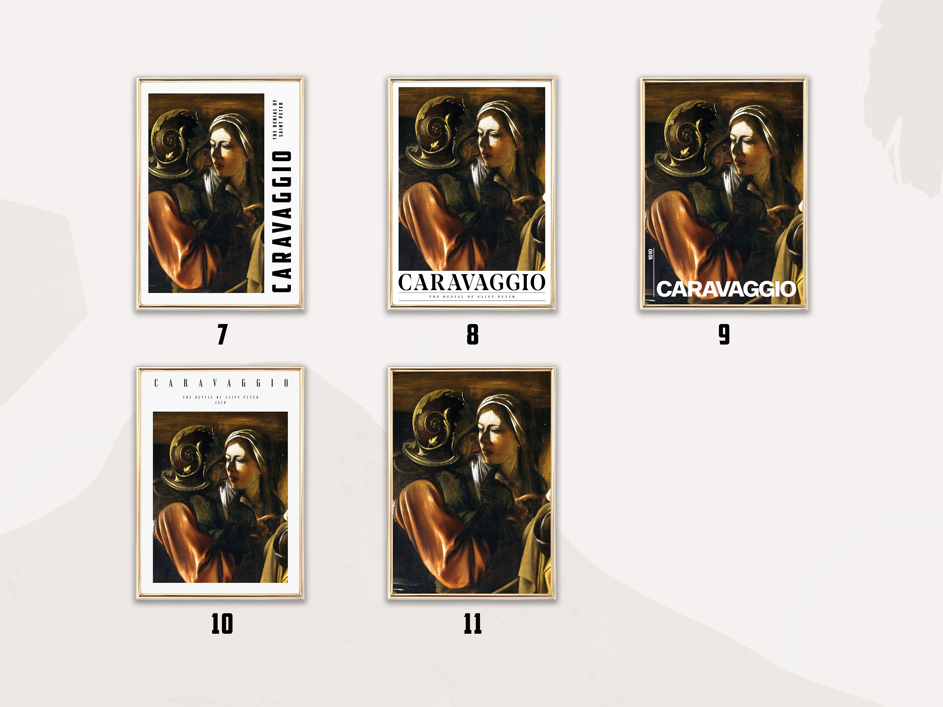 Caravaggio Poster | Caravaggio Print | Minimalist Art Print | Modern ...