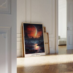 Vintage Arcturus Galaxy Poster | Outer Space Art | Astronomy Wall Art ...