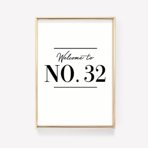 Personalized House Number Print | New Home Gift | Custom House Number ...