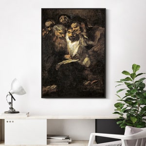 Francisco Goya - Men Reading (1823) - Painting Photo Poster Print Art ...