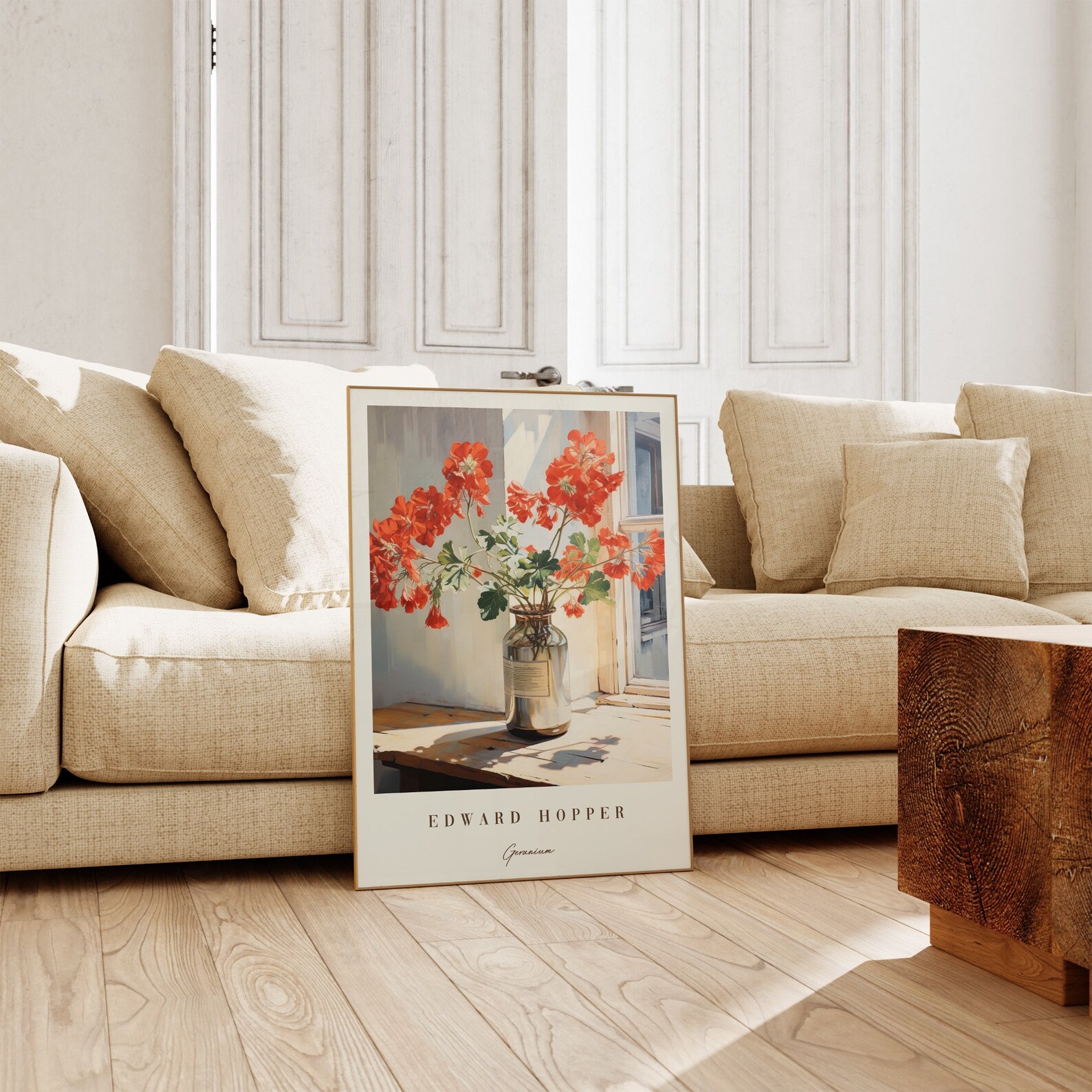 Geranium Poster Edward Hopper Vintage Painting Modern Wall Art Antique ...