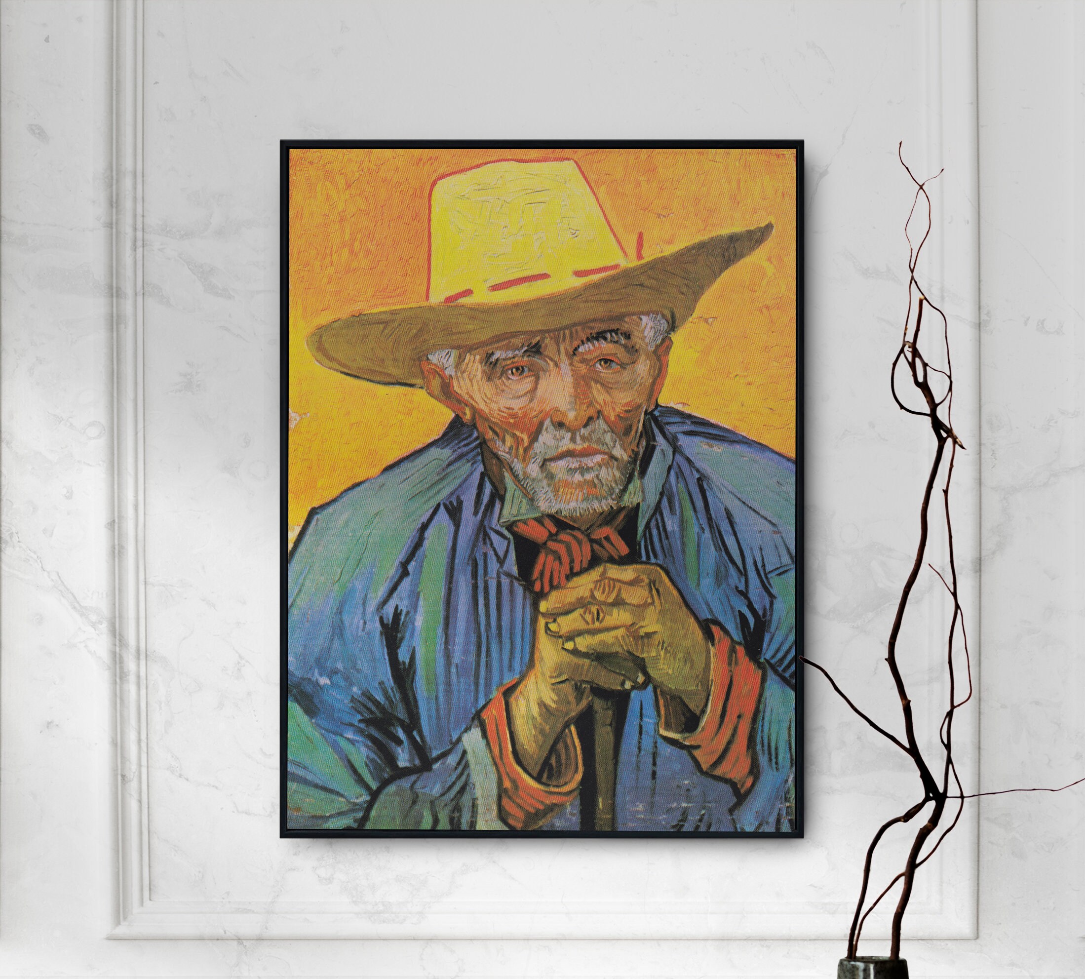 Van Gogh Poster | Portrait of Patience Escalier (1888) | Vintage Man ...