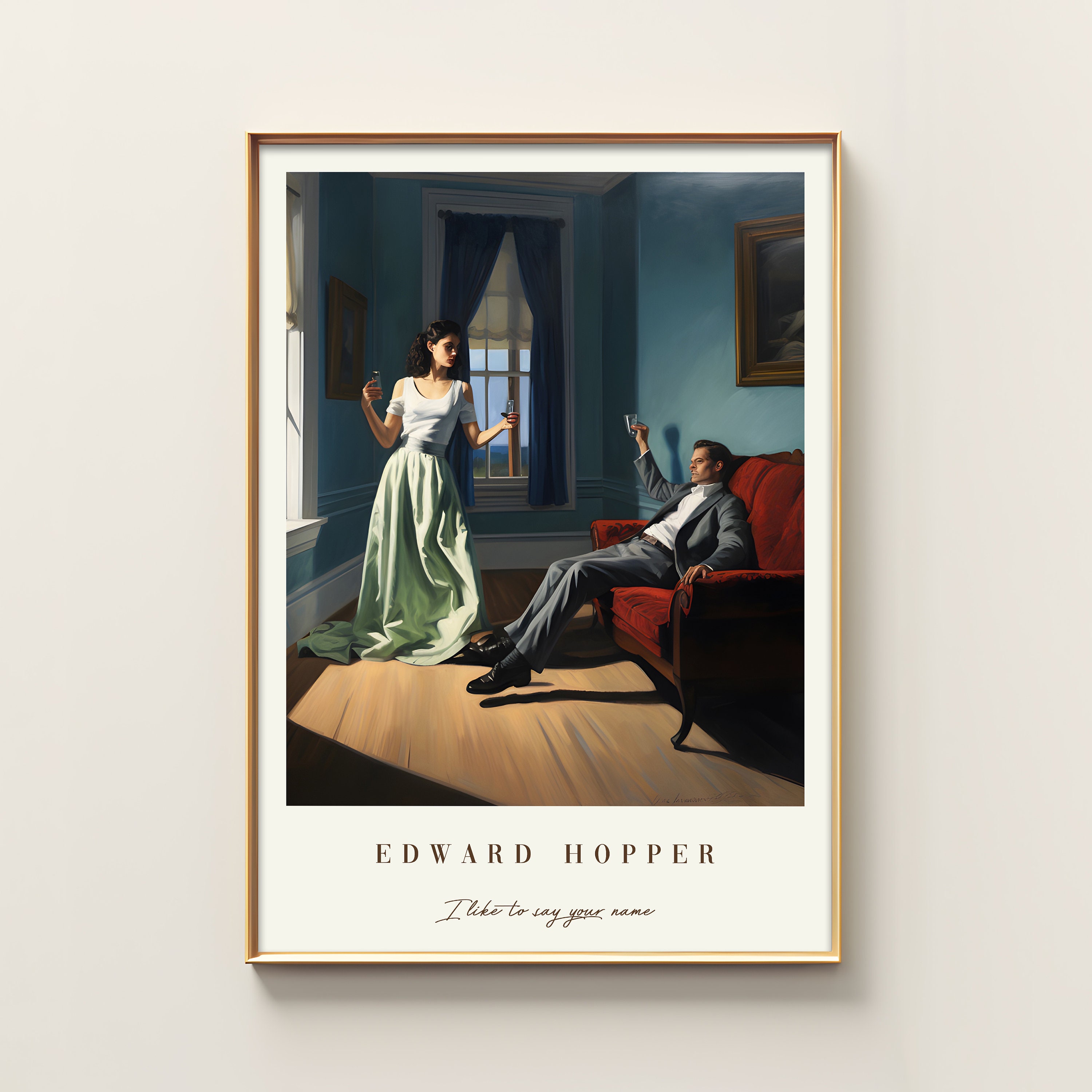 Edward Hopper Exhibition Art Print | Love Art Print | Modern Wall Art ...