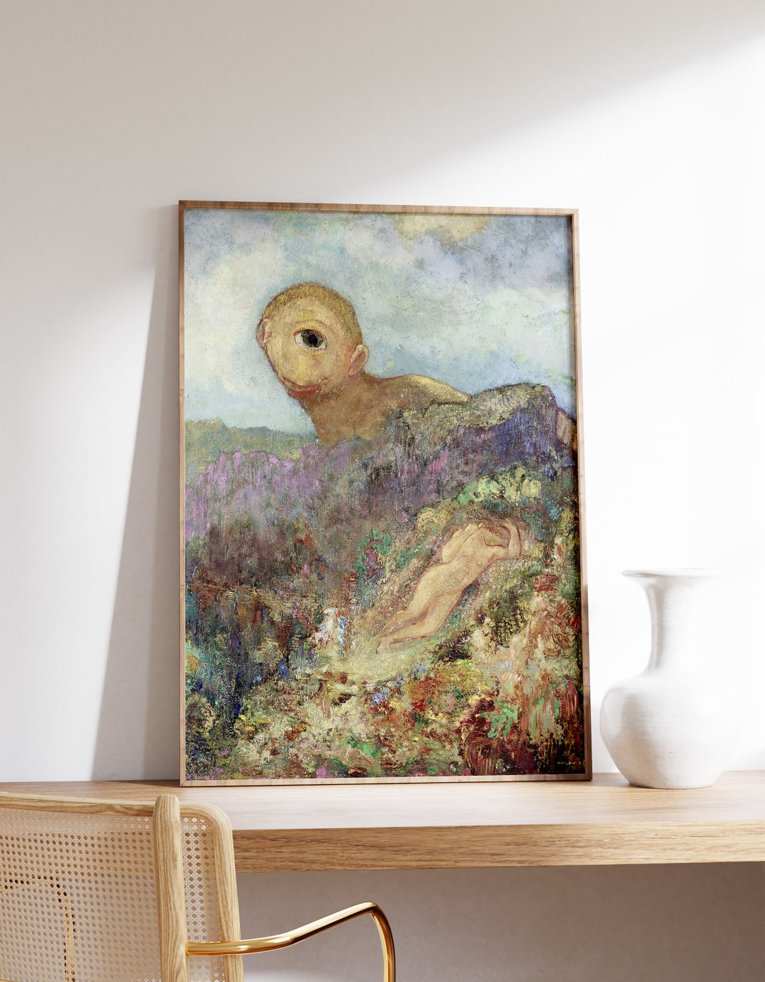 Odilon Redon - the Cyclops (1914) | Vintage Poster, Antique Painting ...