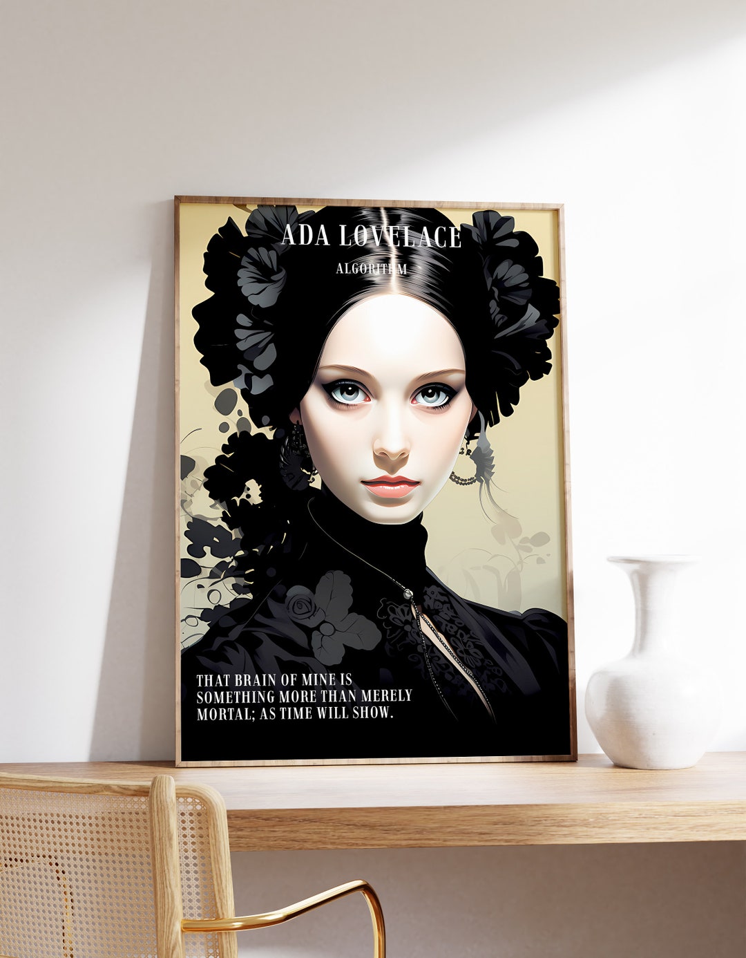 Ada Lovelace Print | Ada Lovelace | Vintage Wall Art | Vintage Poster ...