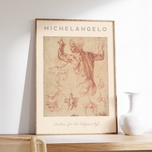 Michelangelo Exhibition Print | Michelangelo Wall Art | Vintage ...